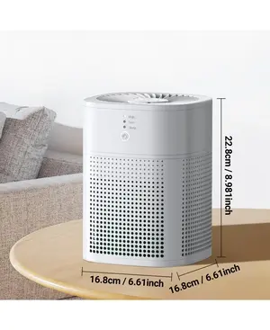 HEATDAZ Chivalz Hepa Air Purifier With Essential Oil Diffuser For Home Bedroom