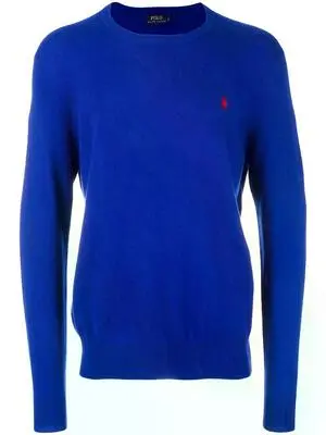 Polo Ralph Lauren Embroidered Logo Jumper - Blue
