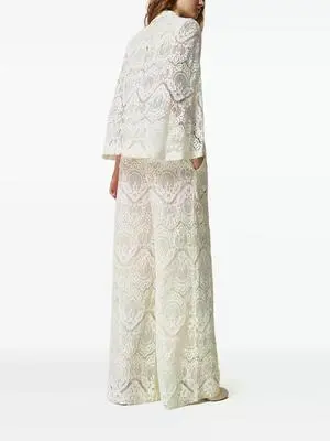 TWINSET Lace Trousers - Neutrals
