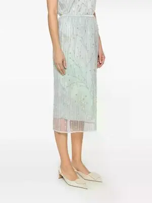 FORTE_FORTE Crystal-embellished Midi Skirt