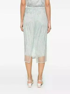 FORTE_FORTE Crystal-embellished Midi Skirt