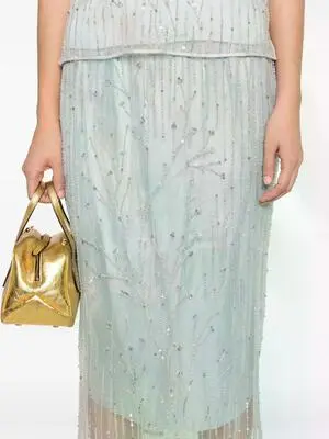 FORTE_FORTE Crystal-embellished Midi Skirt