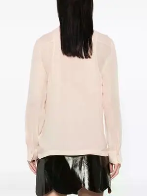 Fendi Embroidered Georgette Shirt