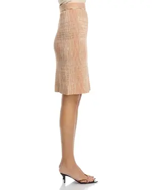 Misook Melange Straight Knit Skirt