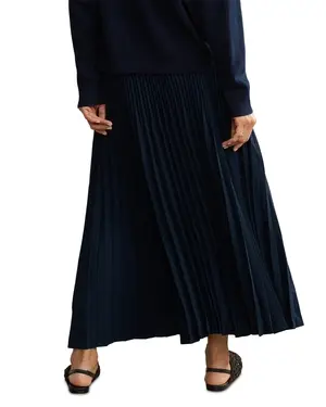 Jenni Kayne Pleated Maxi Skirt - Navy