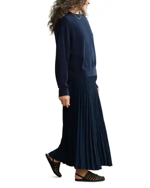 Jenni Kayne Pleated Maxi Skirt - Navy