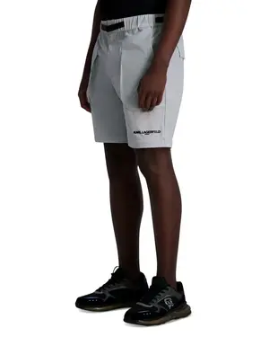 Karl Lagerfeld Paris Relaxed Fit Zip Off Parachute Pants