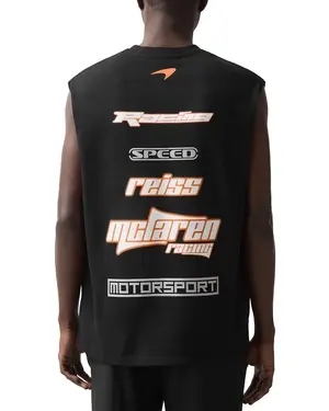 REISS Mclaren Racer Oversized Tee