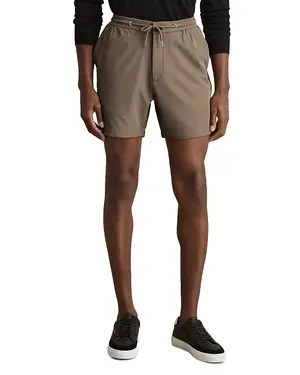 REISS Newark Textured Drawstring Shorts