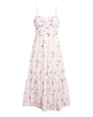 Cinq À Sept Joie Tossed Poppies Sleeveless Midi Dress