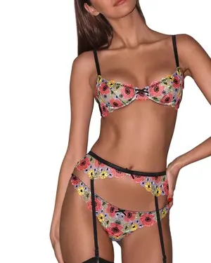 FLEUR DU MAL Azalea Embroidered Bra