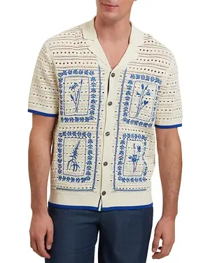 Ted Baker London Barri Crochet Embroidered Shirt