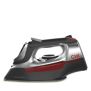 CHI Electronic Clothing Iron With Retractable Cord - Black