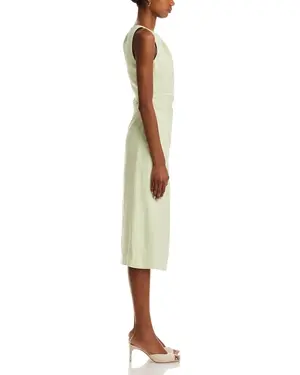 Theory Shoulder Draped Midi Dress