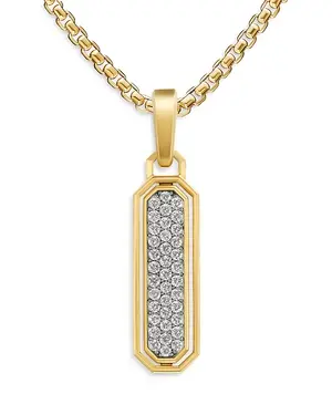 David Yurman Streamline Inlay Amulet - White/gold