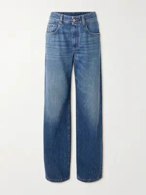 Brunello Cucinelli Low-rise Wide-leg Jeans - Blue
