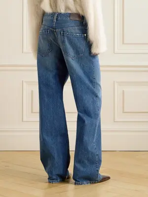Brunello Cucinelli Low-rise Wide-leg Jeans - Blue