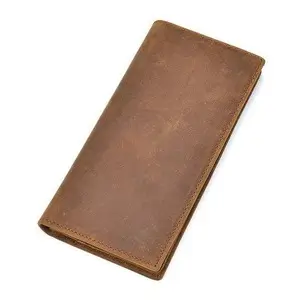 STEEL HORSE LEATHER The Pathfinder Bifold Wallet | Genuine Leather Pocket Book - Brown