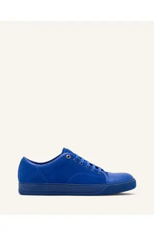 LANVIN Dbb1 Leather And Suede Sneakers - Bleu Electrique