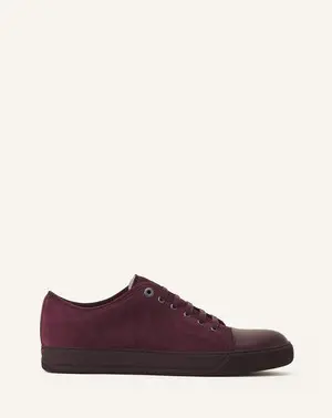 LANVIN Dbb1 Leather And Suede Sneakers - Brown