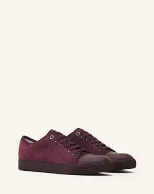 LANVIN Dbb1 Leather And Suede Sneakers - Brown