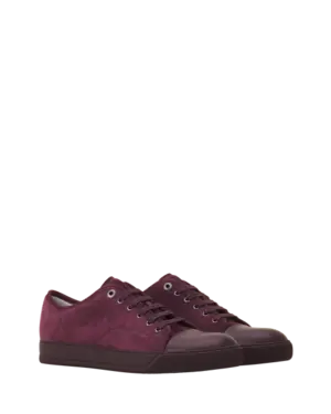 LANVIN Dbb1 Leather And Suede Sneakers - Brown
