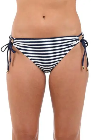 La Blanca Sail Adjustable Loop Hipster Bikini Bottoms - Indigo