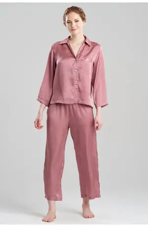 Natori Ashley Icon Notch Pj Set Tea Pink