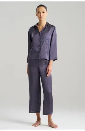 Natori Ashley Icon Notch Pj Set Twilight Blue