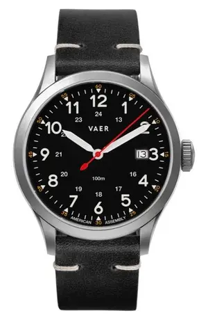 VAER C5 Field Solar Watch - Black