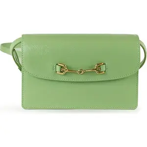 Sam Edelman Loraine Leather Box Crossbody Bag - Sage