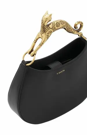 LANVIN Hobo Cat Leather Bag