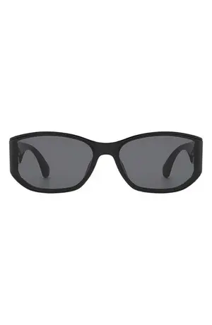 FIFTH & NINTH Fifth & Ninth Ember Oval Sunglasses Black/ Black