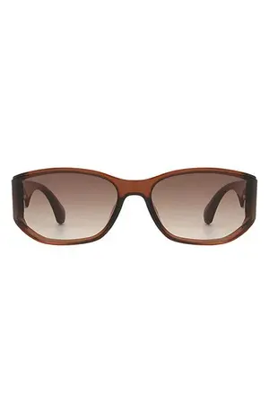 FIFTH & NINTH Ember Oval Sunglasses - Brown/ Brown