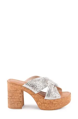 Seychelles Adorned Platform Sandals - Silver