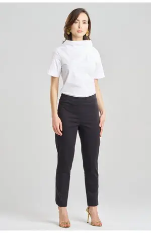 Natori Cotton Chino Tapered Pant - Black