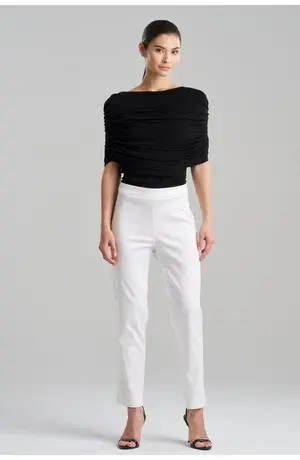 Natori Cotton Chino Tapered Pant White