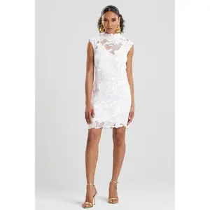 Natori Nishi Lace Sheath Dress - White