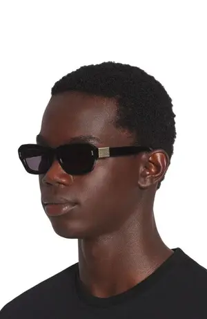 LANVIN Concerto Rectangle Sunglasses - Black