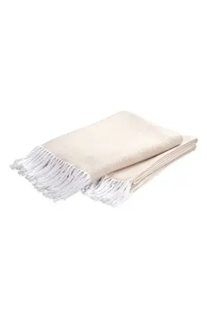 MATOUK Pezzo Throw Blanket Champagne