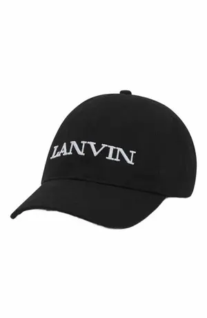 LANVIN Cotton Cap - Black