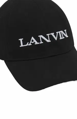 LANVIN Cotton Cap - Black