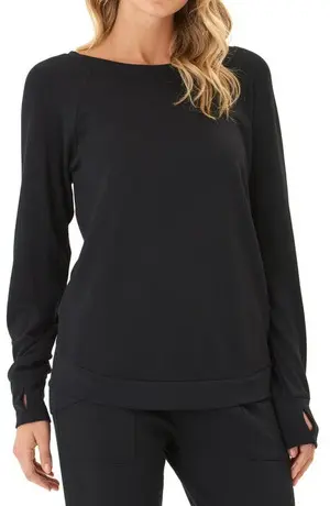 THREADS 4 THOUGHT Cannon Feather Fleece Tunic - Black