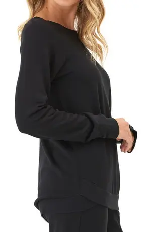 THREADS 4 THOUGHT Cannon Feather Fleece Tunic - Black