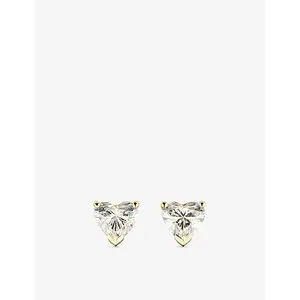THE DIAMOND LAB Diamond Lab 18ct Yellow-gold And 2.13ct Lab-grown Diamond Earrings - Yellow Gold