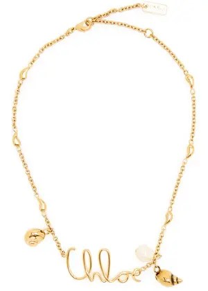 Chloé Shells Logo Necklace