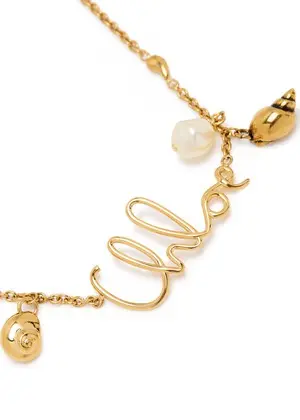 Chloé Shells Logo Necklace