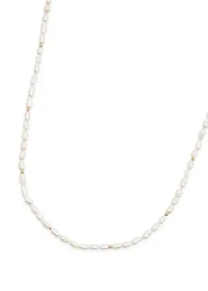 Valentino Garavani Natural Pearl Necklace - Silver