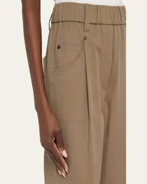 Brunello Cucinelli Cotton Twill Ankle Pants