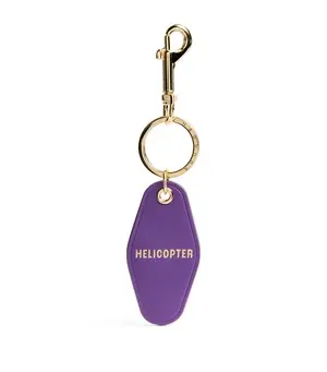 Harrods Leather Helicopter Tag Keyring
